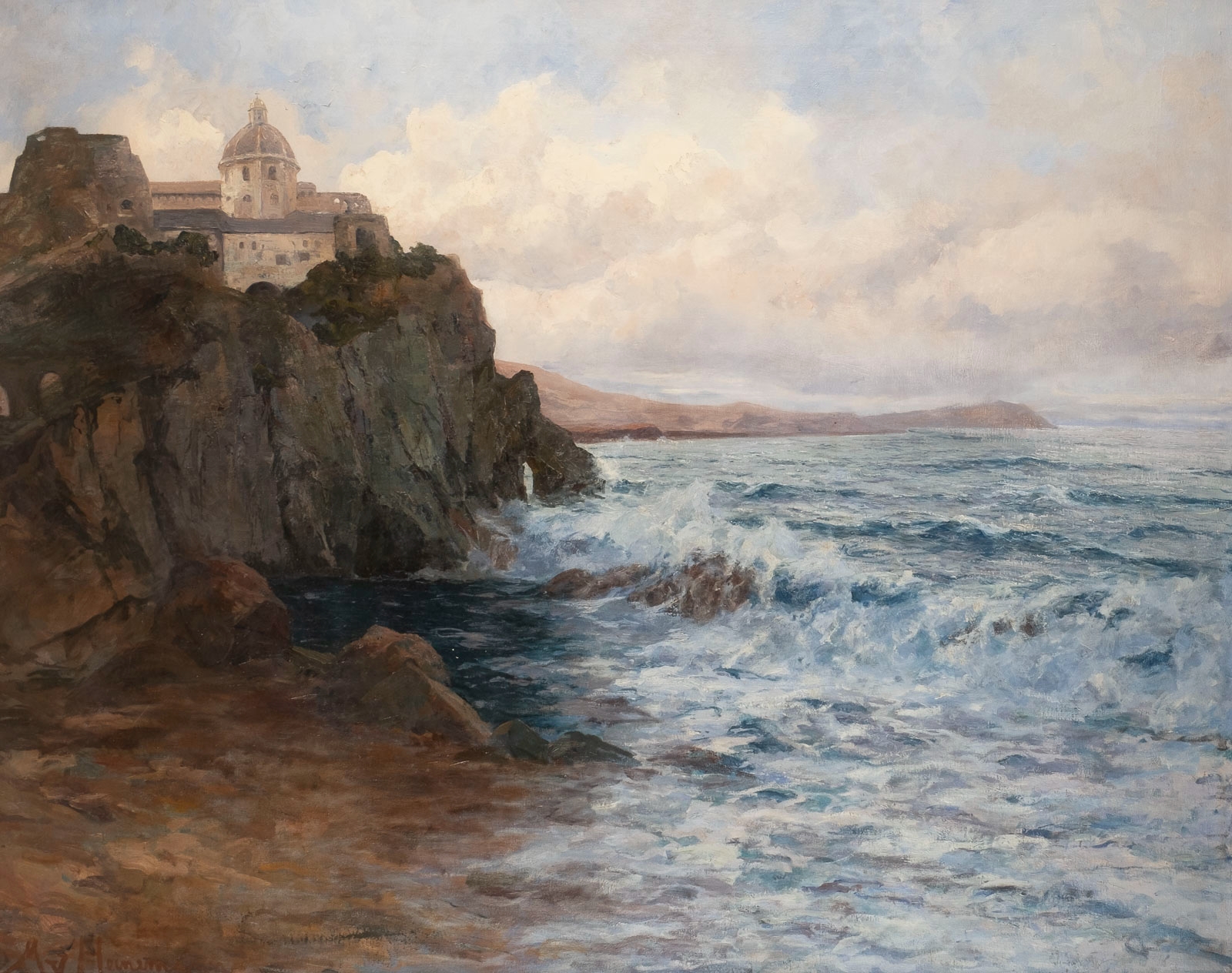 Margarethe von Heinemann | Monastery on the sea cliffs | MutualArt