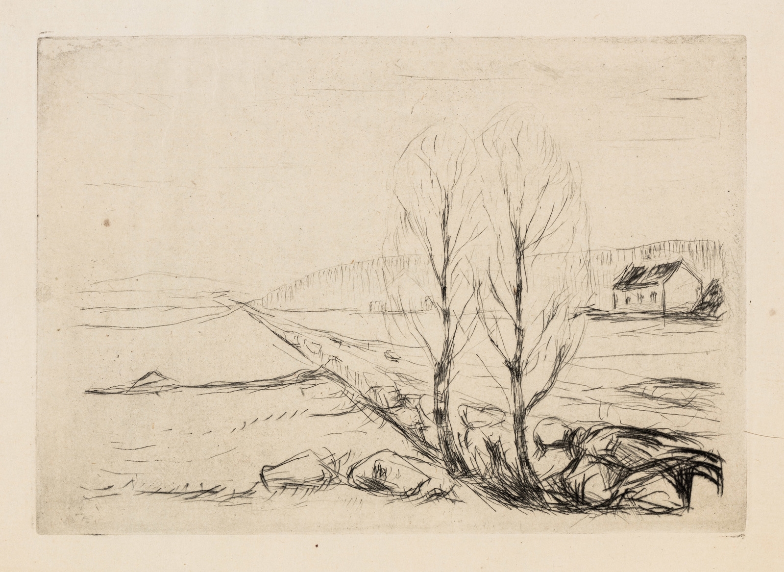 Edvard Munch | Norsk landskap (1908) | MutualArt