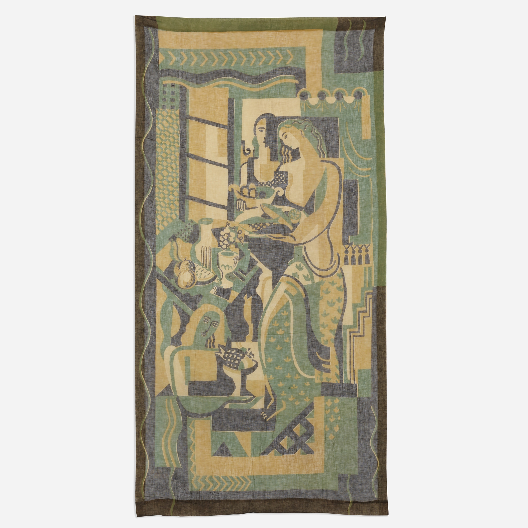 Ruth Reeves | Figures With Still Life tapestry | MutualArt