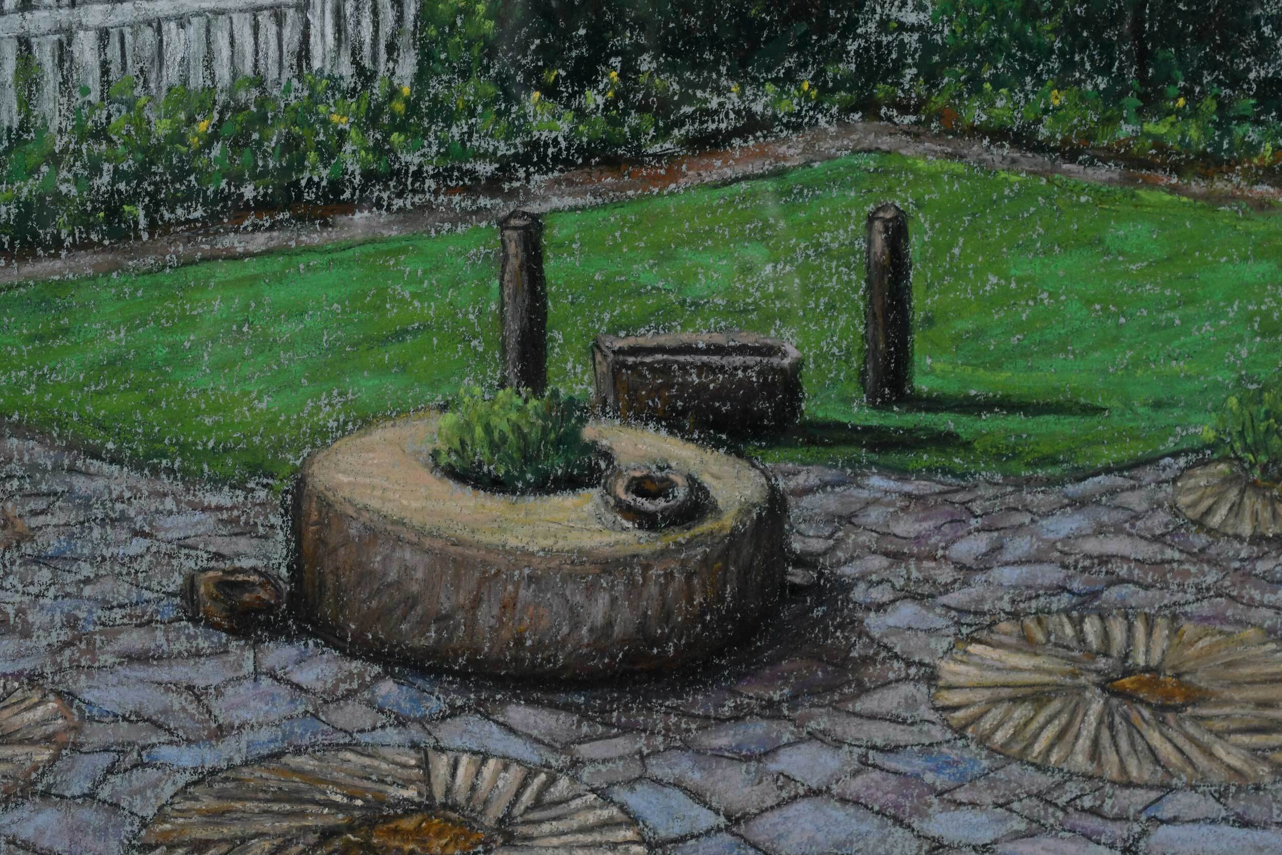 Bill Gramley | Millstones in the Backyard, T. Bagge Garden, Old Salem ...