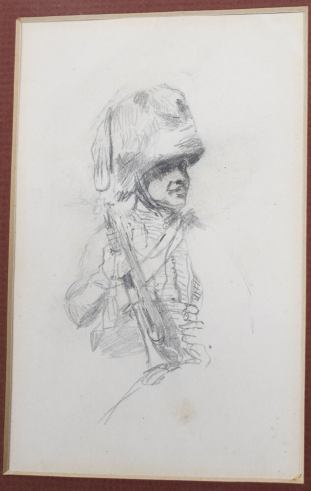 Jean-Louis-Ernest Meissonier | Two military related sketches: Rear View ...