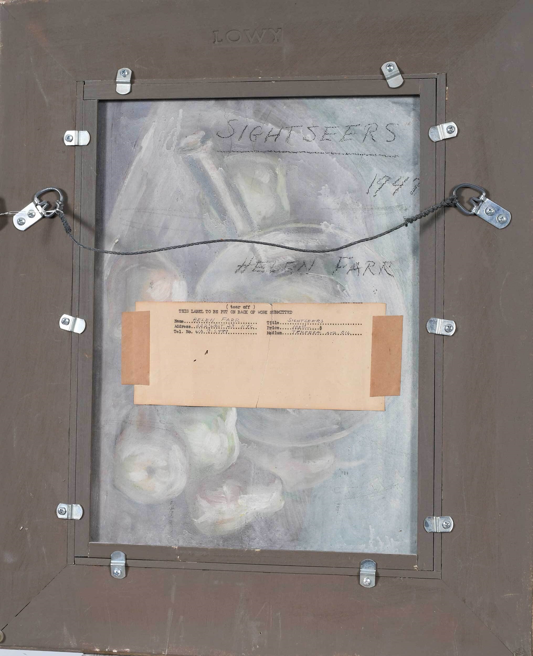 Helen Farr Sloan | Sightseers (1947) | MutualArt