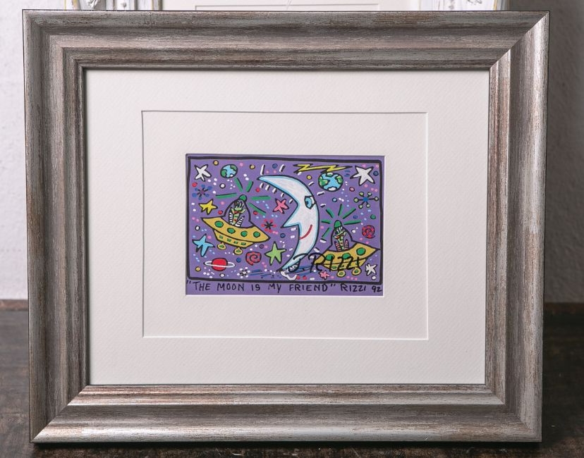 James Rizzi | The moon is my friend (1992) | MutualArt