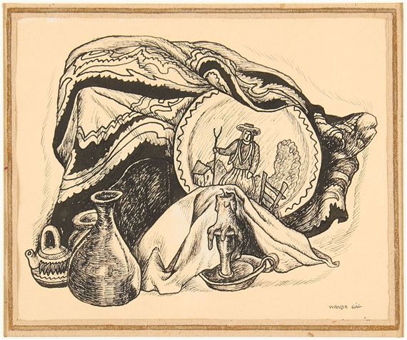 Wanda Gág | Wanda Gag Composition Pen & Ink on Paper | MutualArt