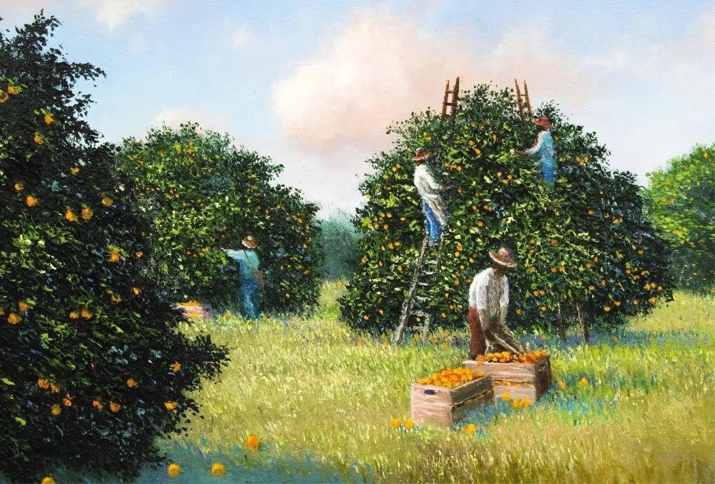 Orange Grove Painting