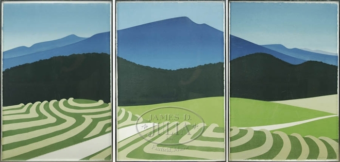 Sabra Field | TRIPTYCH OF VERMONT LANDSCAPE (1984) | MutualArt