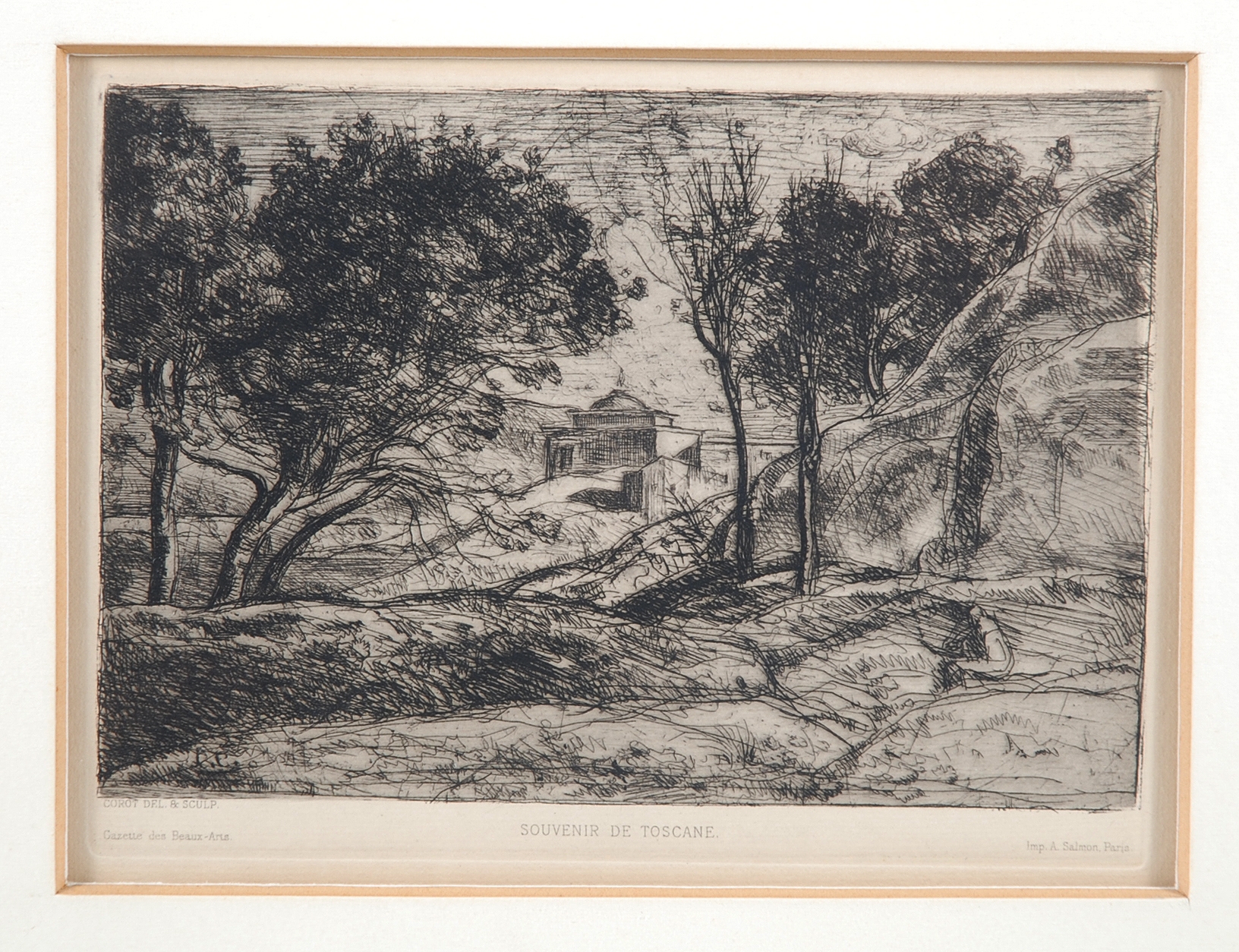 Jean Baptiste Camille Corot | Souvenir de Toscane (1845) | MutualArt