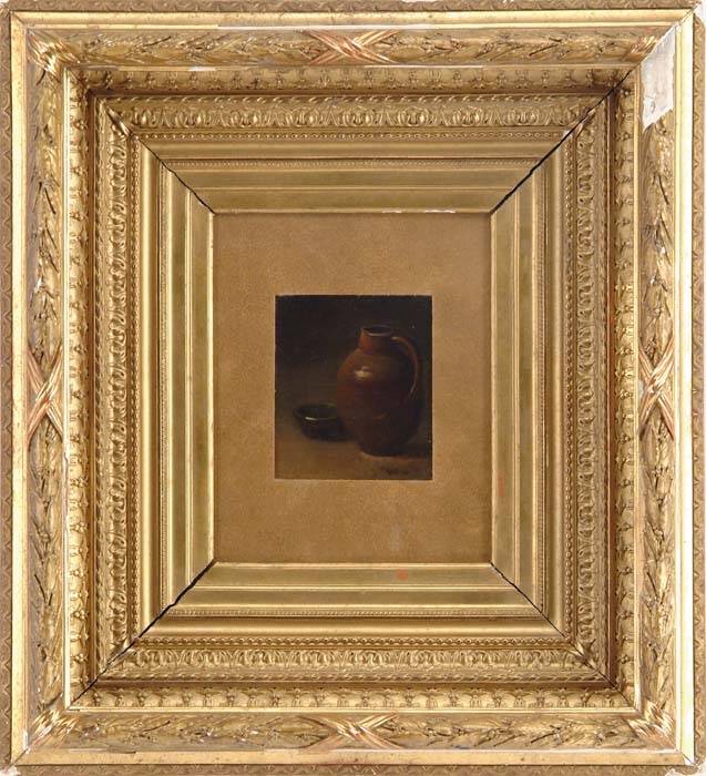 Germain Théodore Ribot | STILL LIFE WITH JUG AND BOWL (1861) | MutualArt