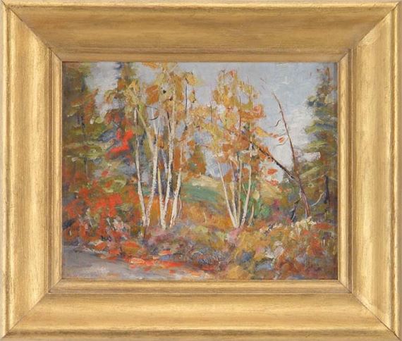 Frederick Porter Vinton | FALL BIRCH TREES | MutualArt