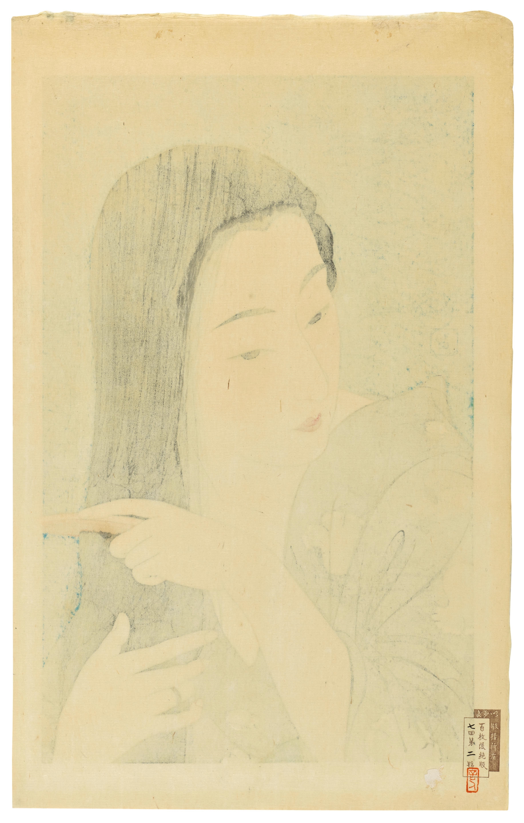 Torii Kotondo | Kamisuki (Combing the Hair) (1933) | MutualArt