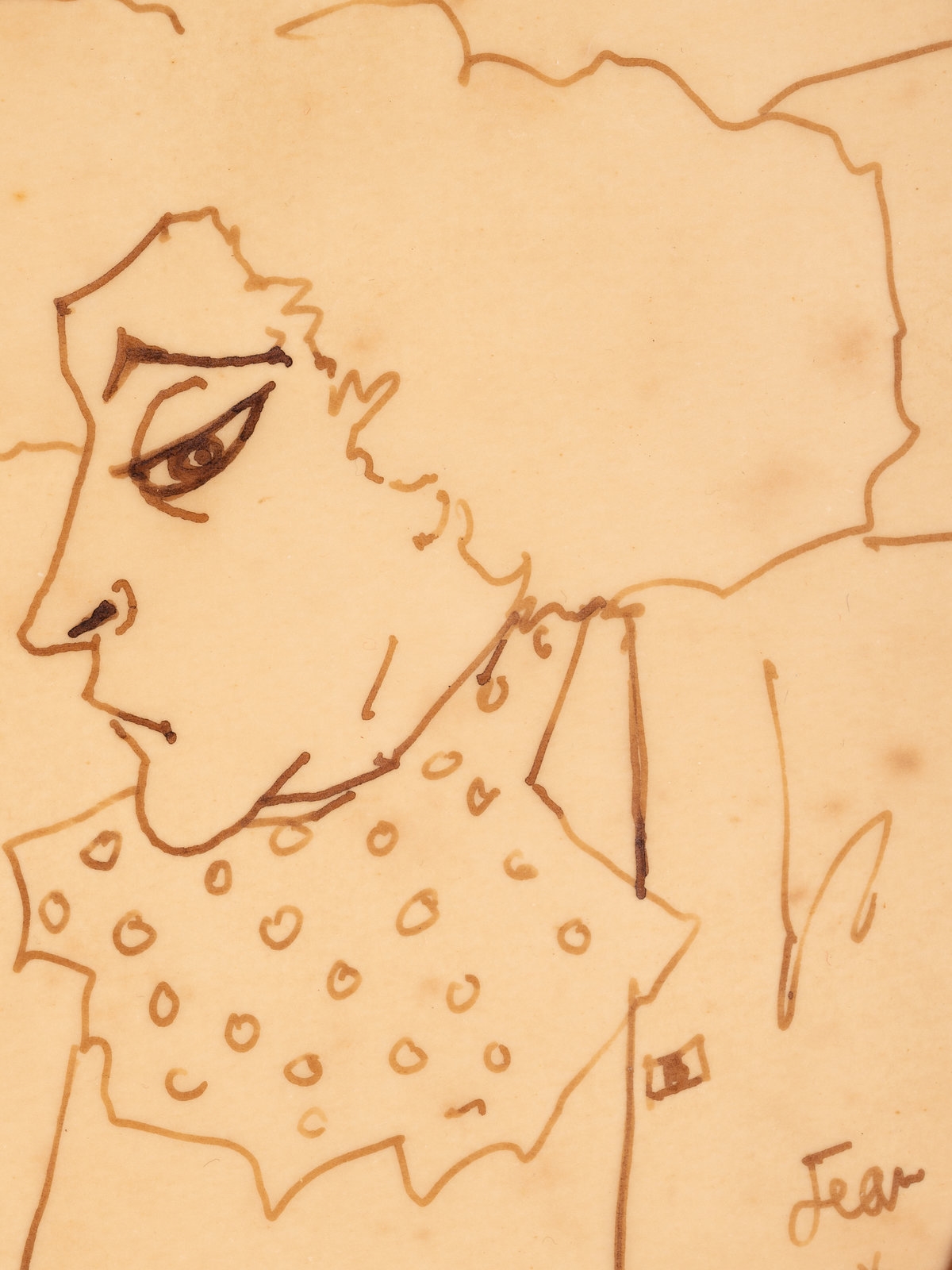 Jean Cocteau | Portrait of Colette (Circa 1954) | MutualArt