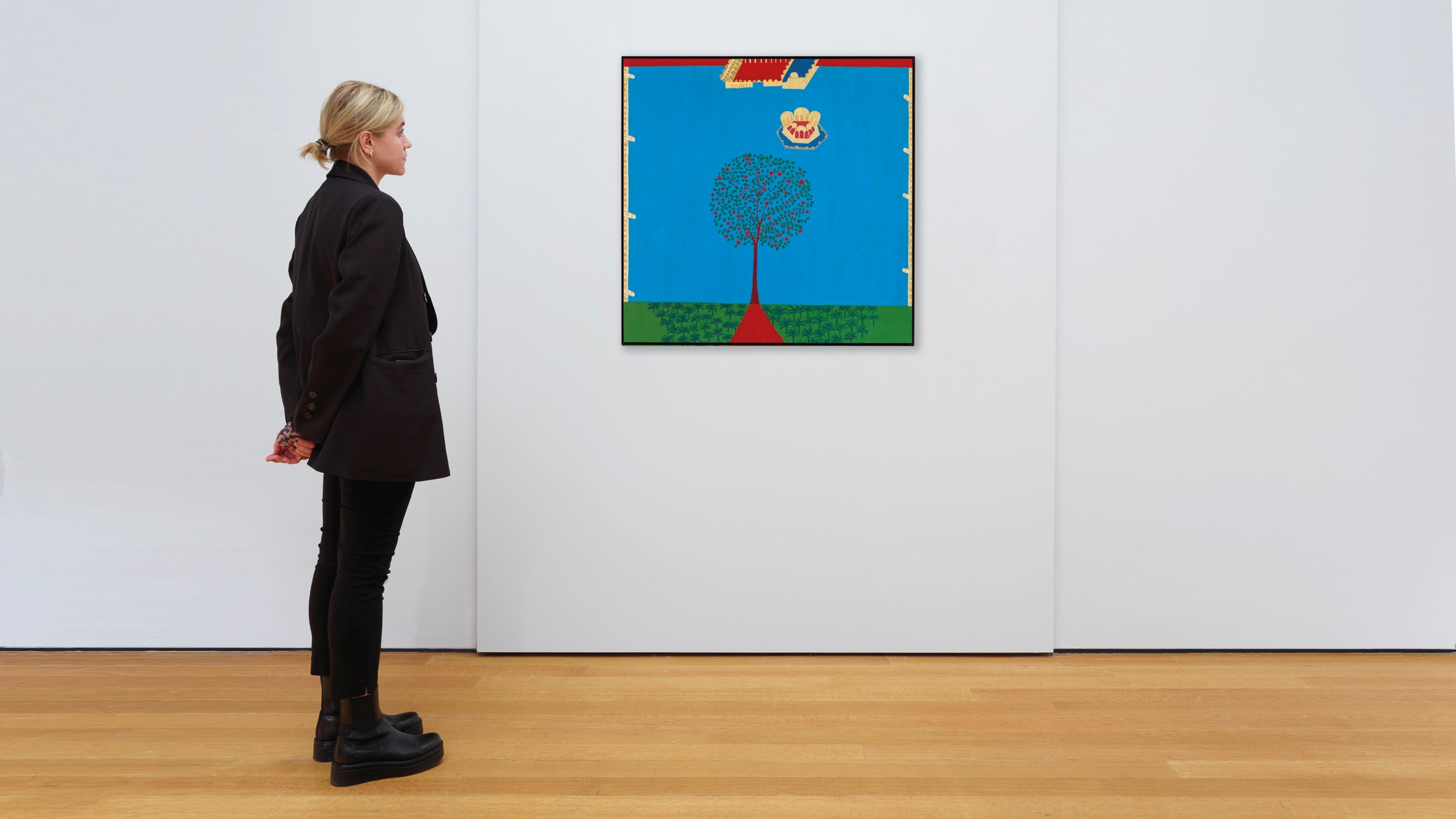 Bhupen Khakhar | Untitled (Tree in a Walled Garden) (Circa 1967 ...