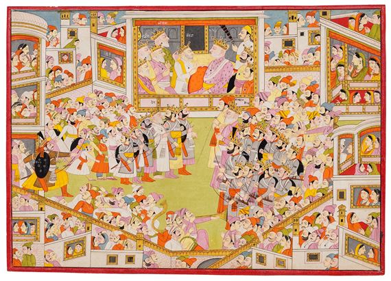 Purkhu | AN ILLUSTRATION TO THE BHAGAVATA PURANA: KRISHNA STEALS THE ...