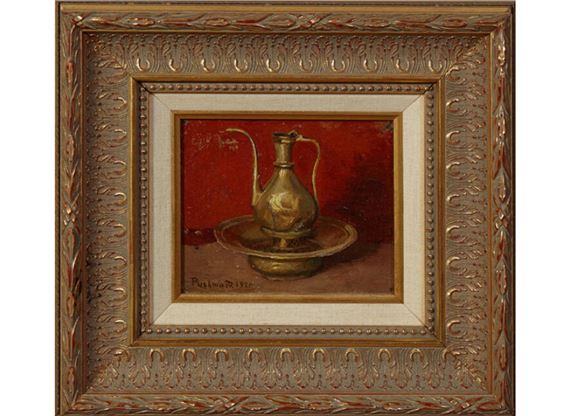 Hovsep Pushman | Still Life of Metal Flagon and Bowl (1920) | MutualArt
