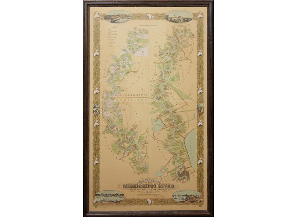 Marie Adrien Persac | Plantations on the Mississippi River from Natchez ...
