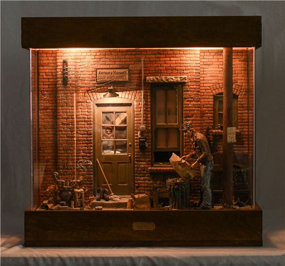 Michael Garman | LARGE DIORAMA SCULPTURE | MutualArt