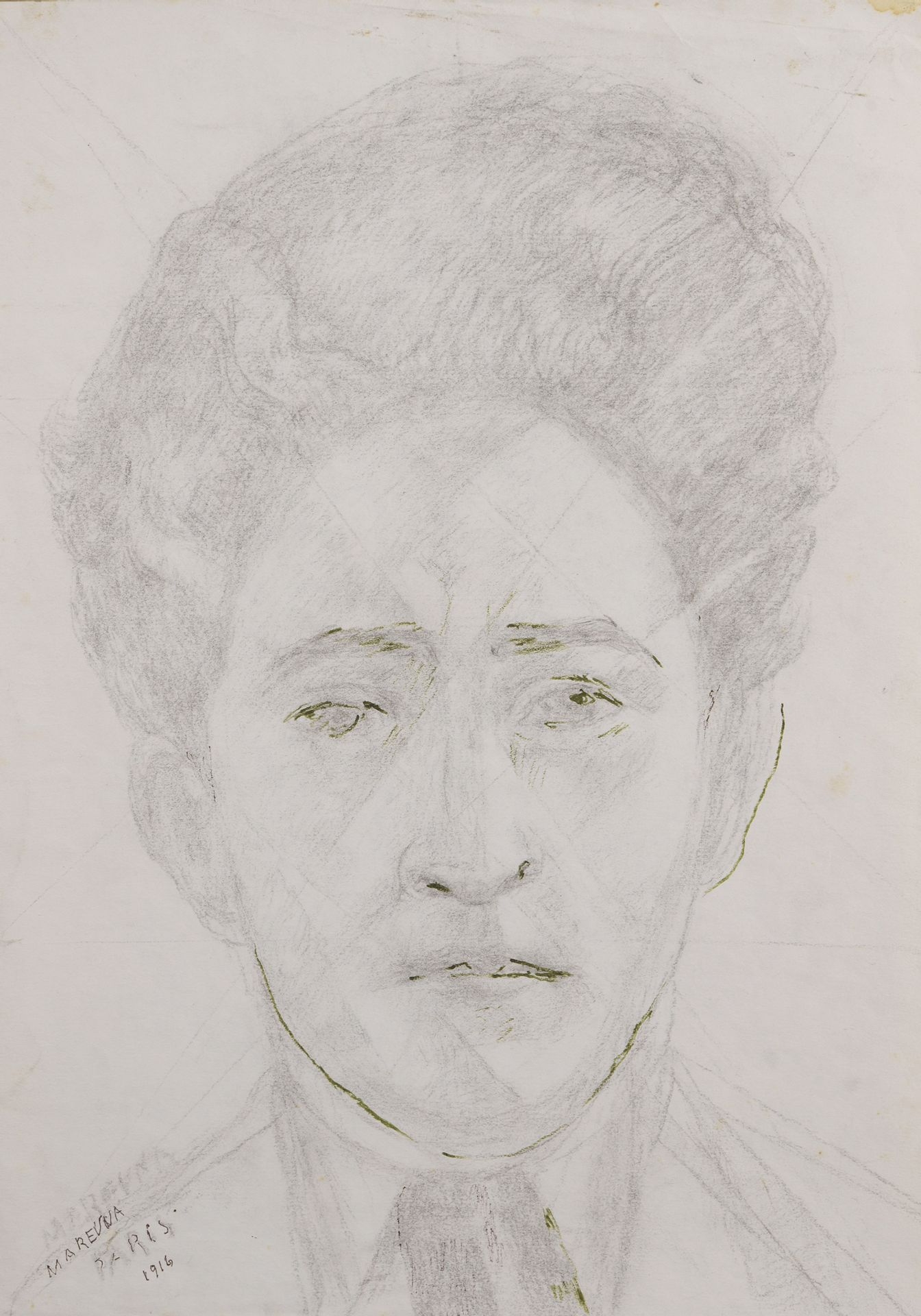Marie Vorobieff Marevna | Portrait of Jean Cocteau (1916) | MutualArt