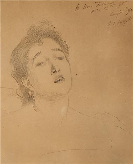 John Singer Sargent | Study for Mrs George Batten Singing (1897 ...