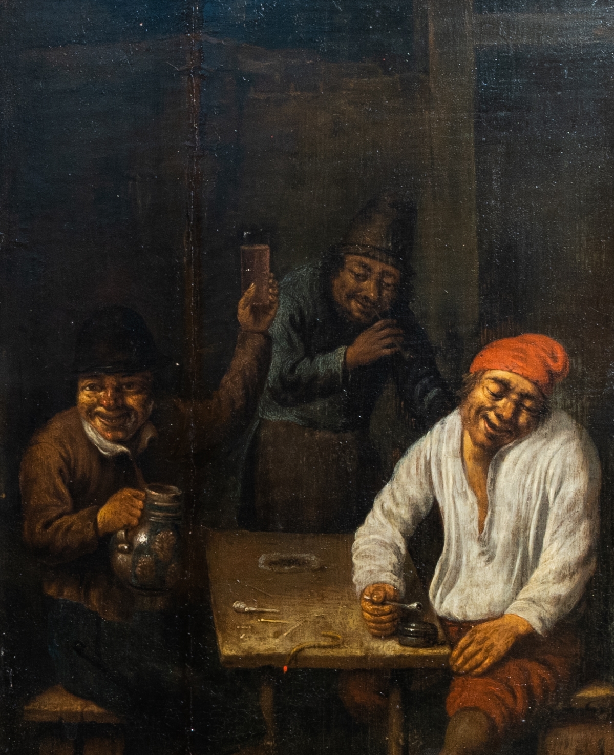 Dutch School, 17th Century | Peasants making merry at an inn | MutualArt