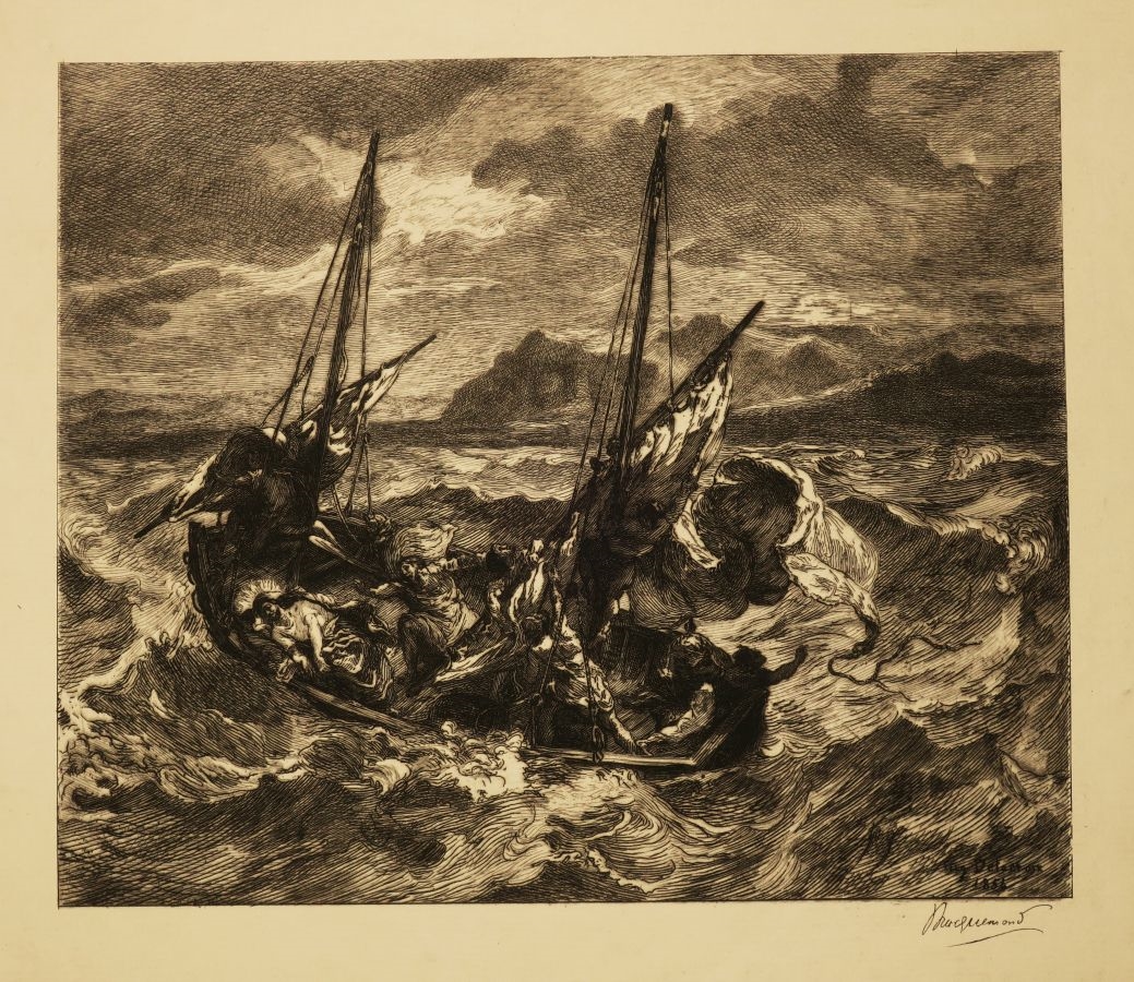 Felix Bracquemond | Christ sur le lac de Genesareth (Circa 1883 ...