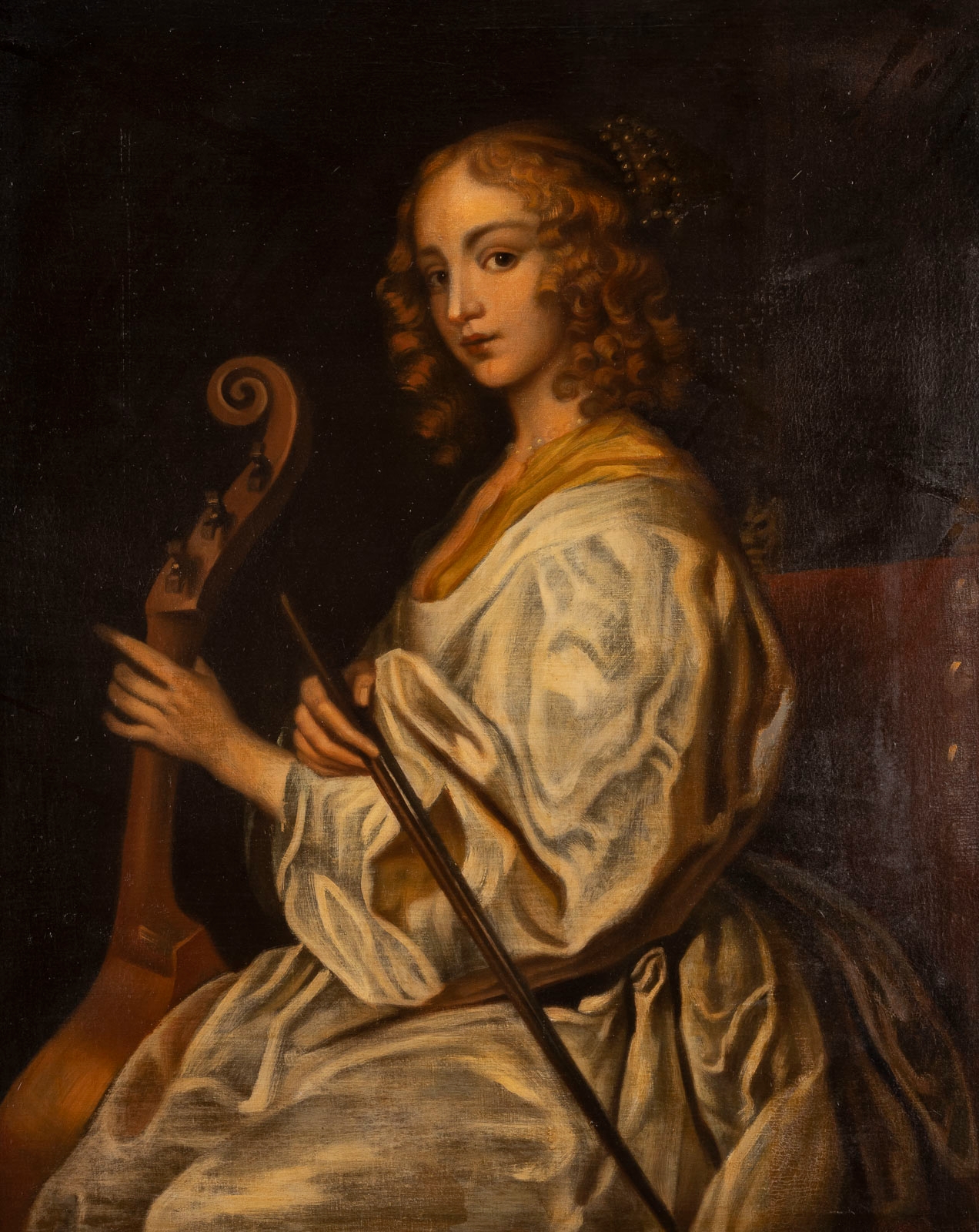 Anthony van Dyck | PORTRAIT OF MARGARET LEMON (THE GAMBA PLAYER ...