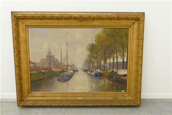 Franz Van Diest | Bord de Sambre animé | MutualArt