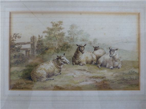 Thomas Griffiths Wainewright | Sheep in landscapes | MutualArt