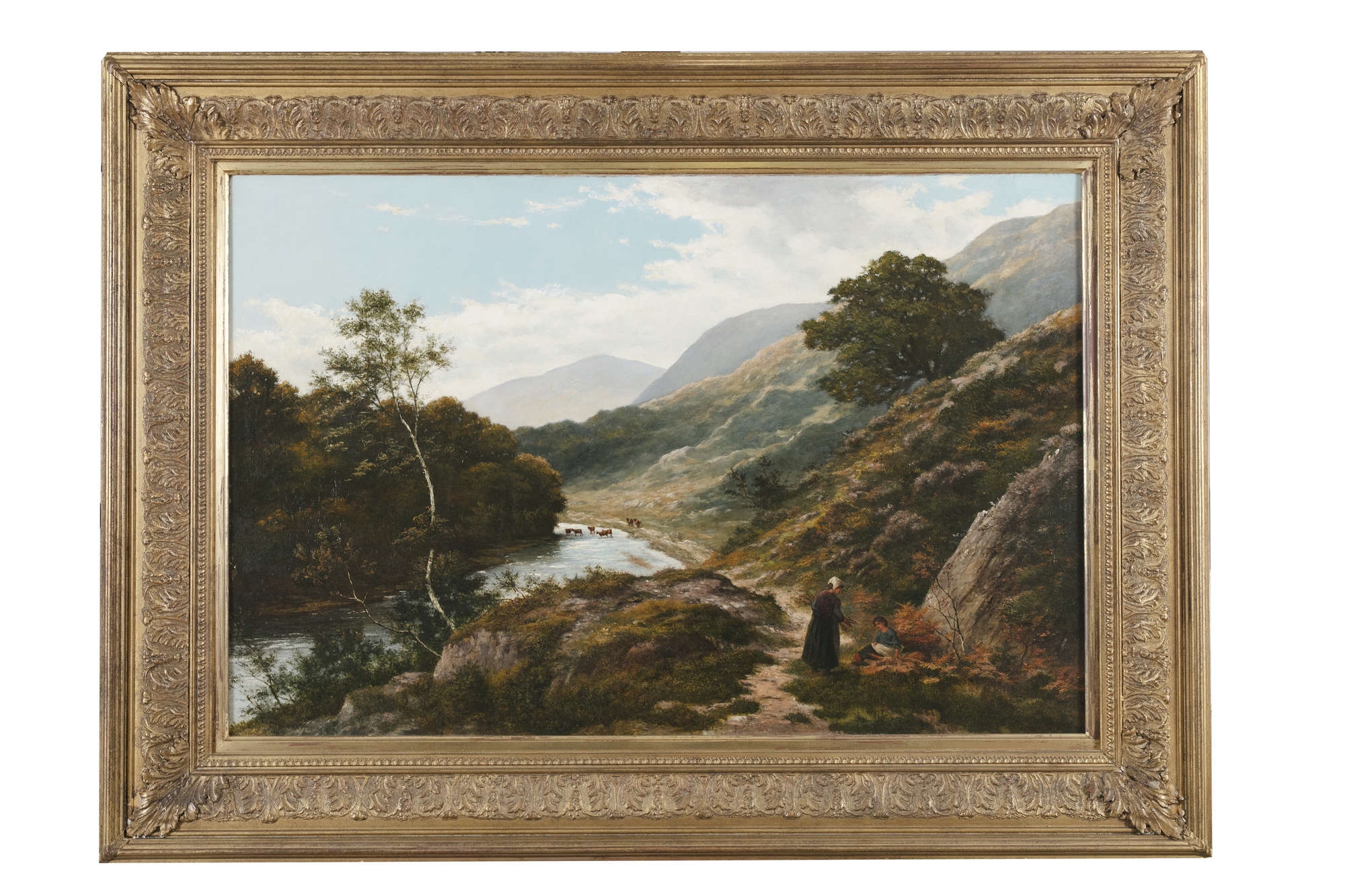 Thomas Spinks | Figures resting on a riverside path | MutualArt