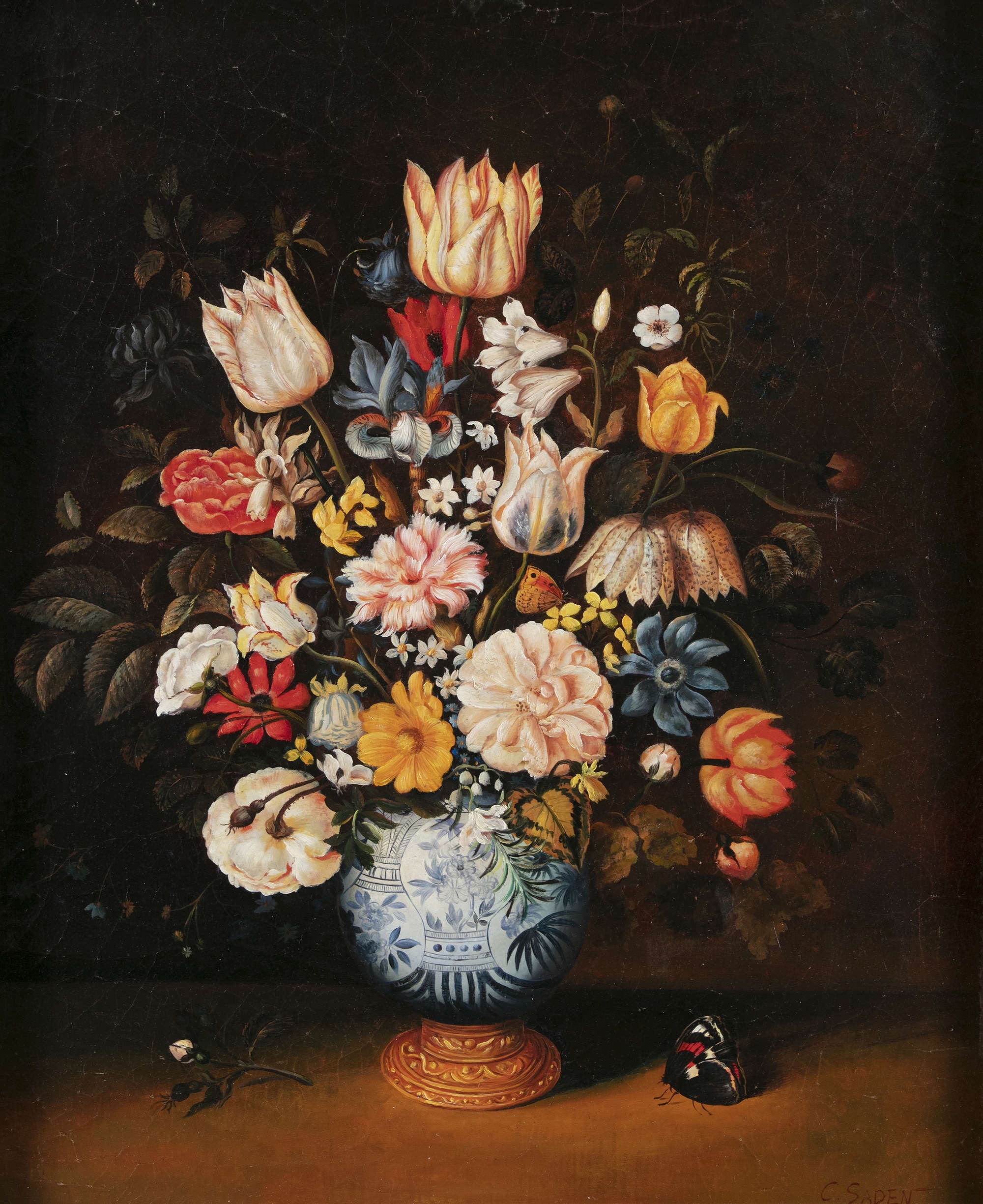 Ambrosius Bosschaert the Younger | Still life with flowers in a Wan-Li ...