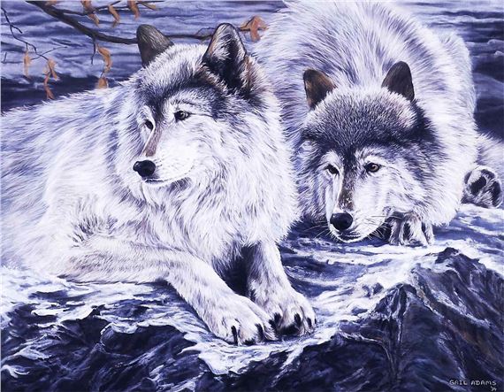 Gail Adams | DOUBLE SOLITUDE; 1994 pastel on paper (1994) | MutualArt