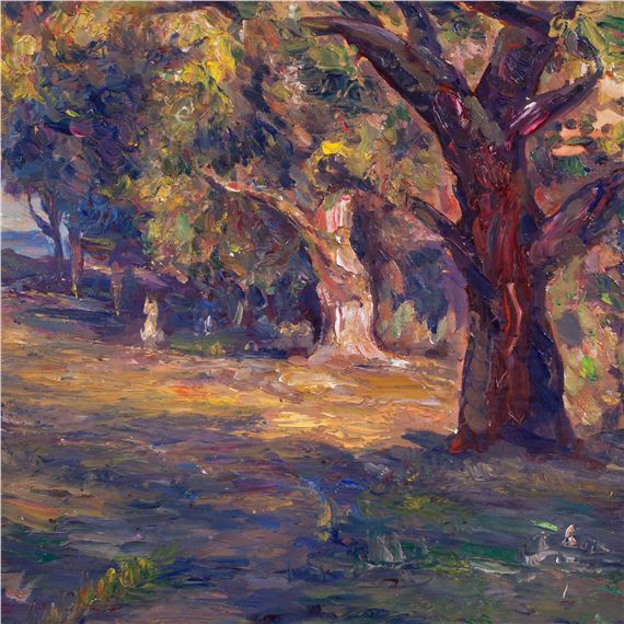 John August Dominique | Path through the Oak Grove | MutualArt
