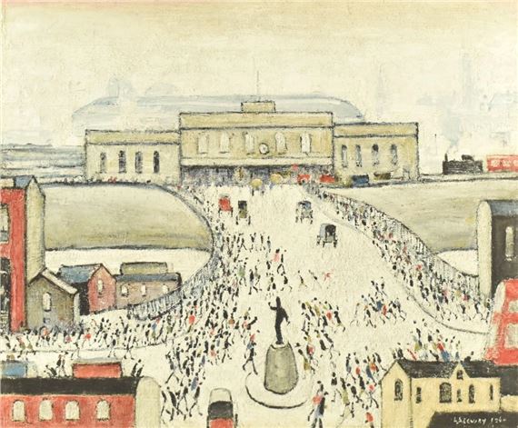 Laurence Stephen Lowry | 'Station Approach' | MutualArt