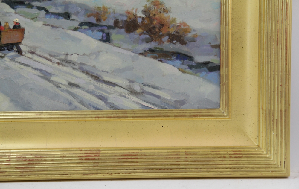 Donald Allen Mosher | snow covered bridge | MutualArt