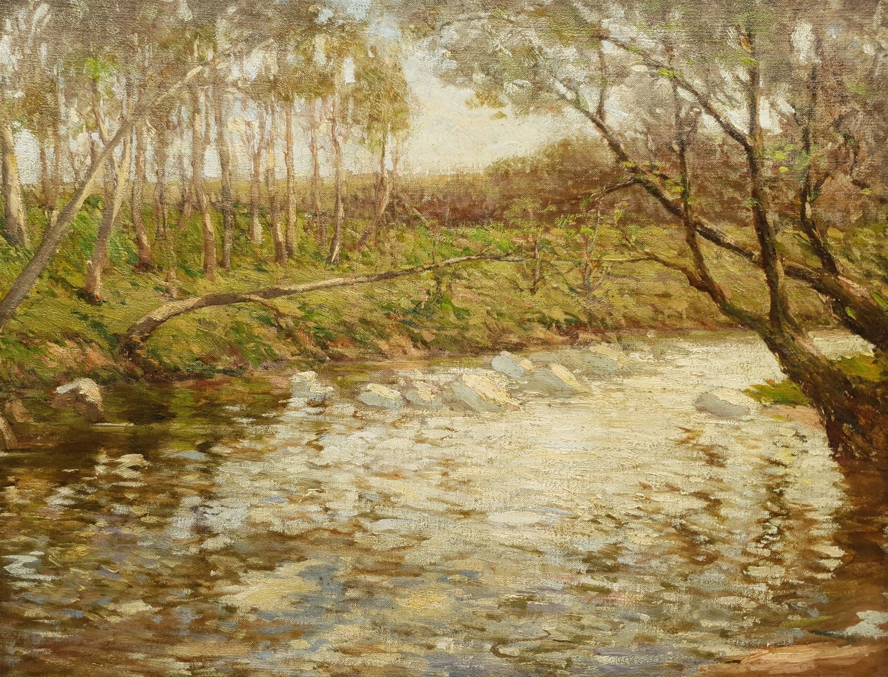 Paul Paul | Wooded River Landscape | MutualArt