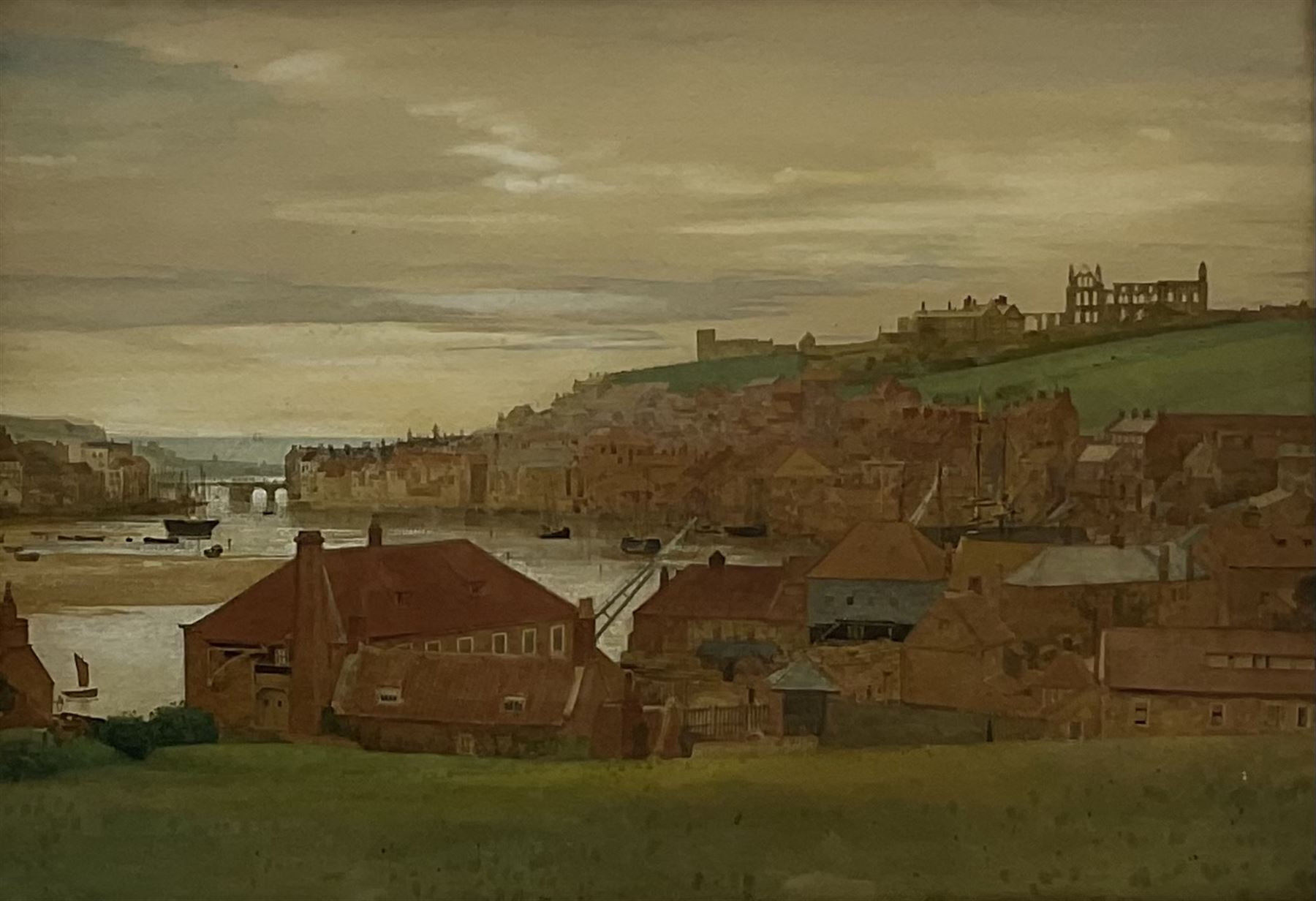 Walter Crane | Whitby from above Whitehall | MutualArt