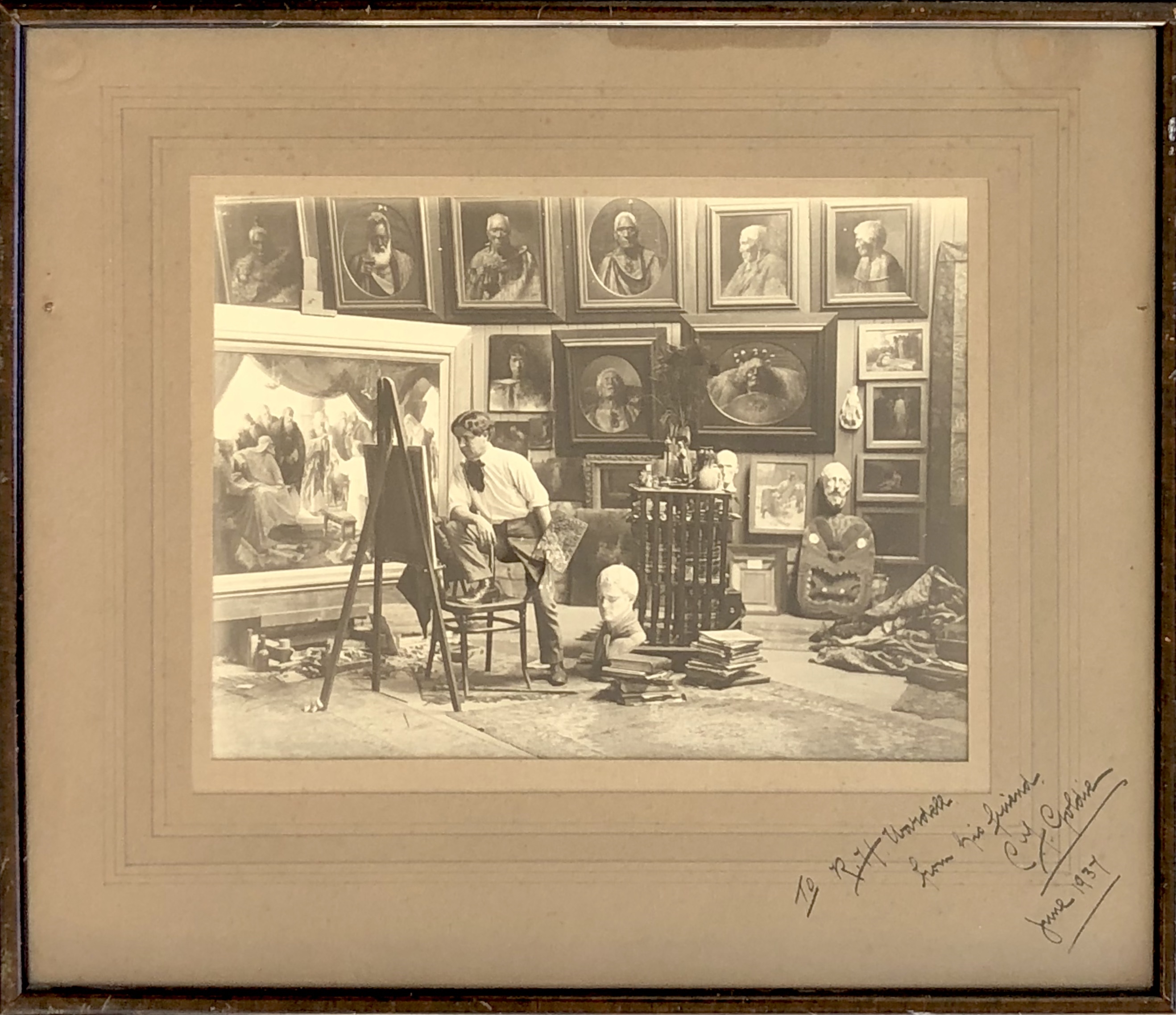 Charles Frederick Goldie | Goldie in his Studio | MutualArt