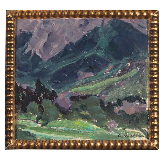 Artur Nikodem | Mountain in a Thunderstorm (1924) | MutualArt