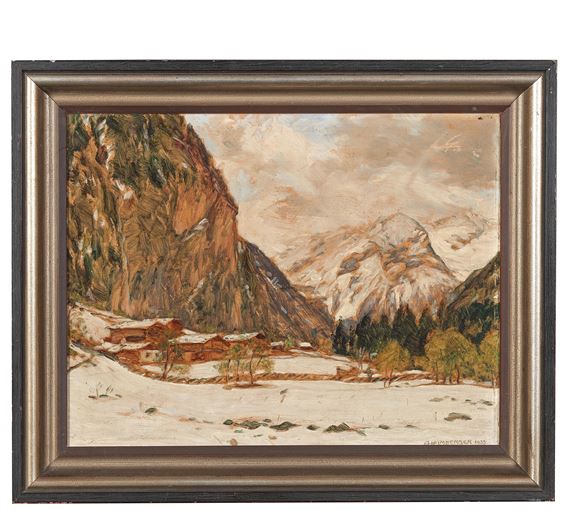 Adolf Helmberger | Kötschachtal in Gastein in Winter (1933) | MutualArt