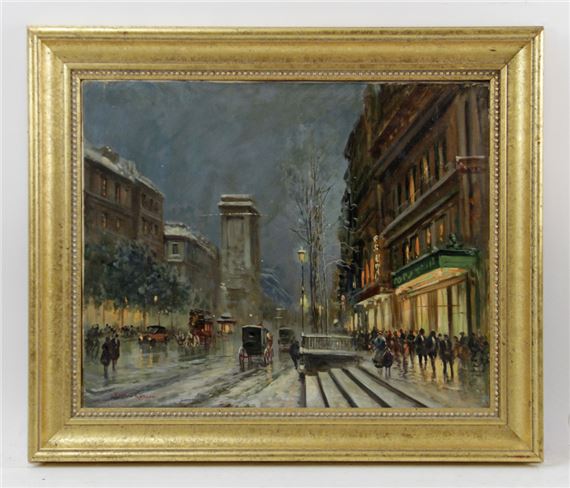 Franco Ruocco | French night scene | MutualArt