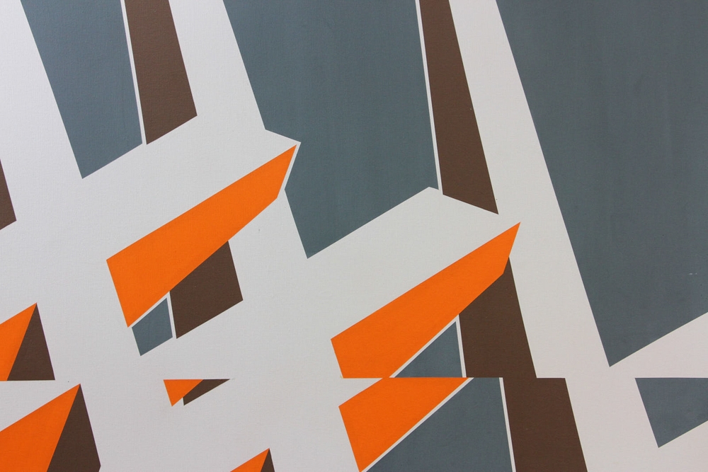 Racelle Strick | Large geometric abstract | MutualArt