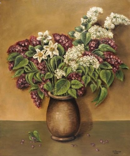Emil Ebner | Blumenstillleben (1954) | MutualArt