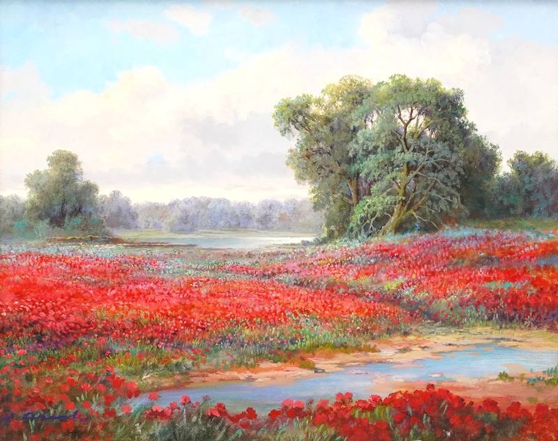 Hermann Dieste | Mohnblumenfeld | MutualArt