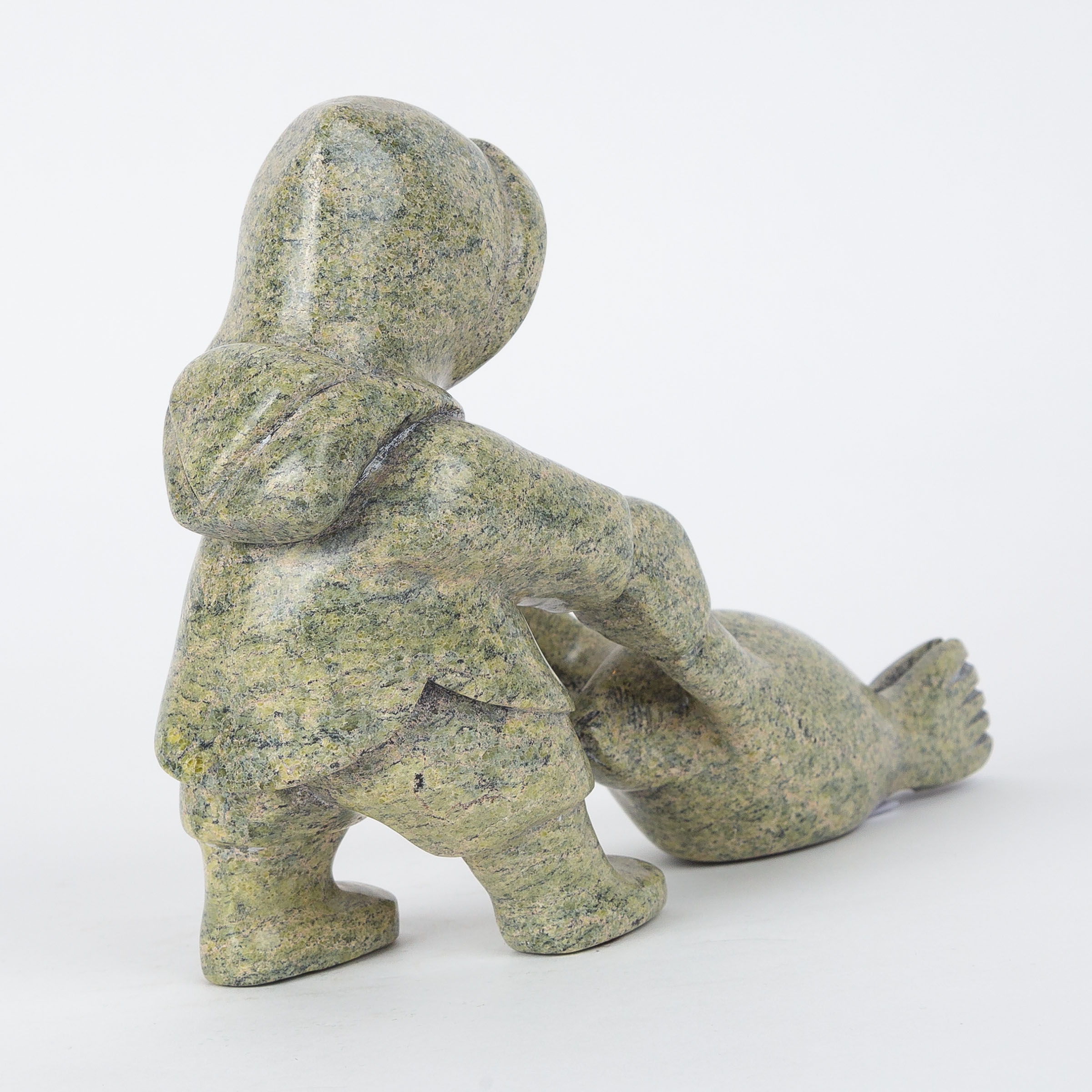 Ohito Ashoona | HUNTER HAULING SEAL | MutualArt