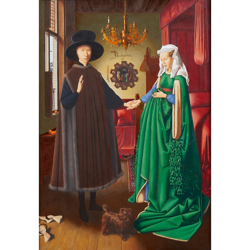 Jan Van Eyck Giovanni Arnolfini And His Bride