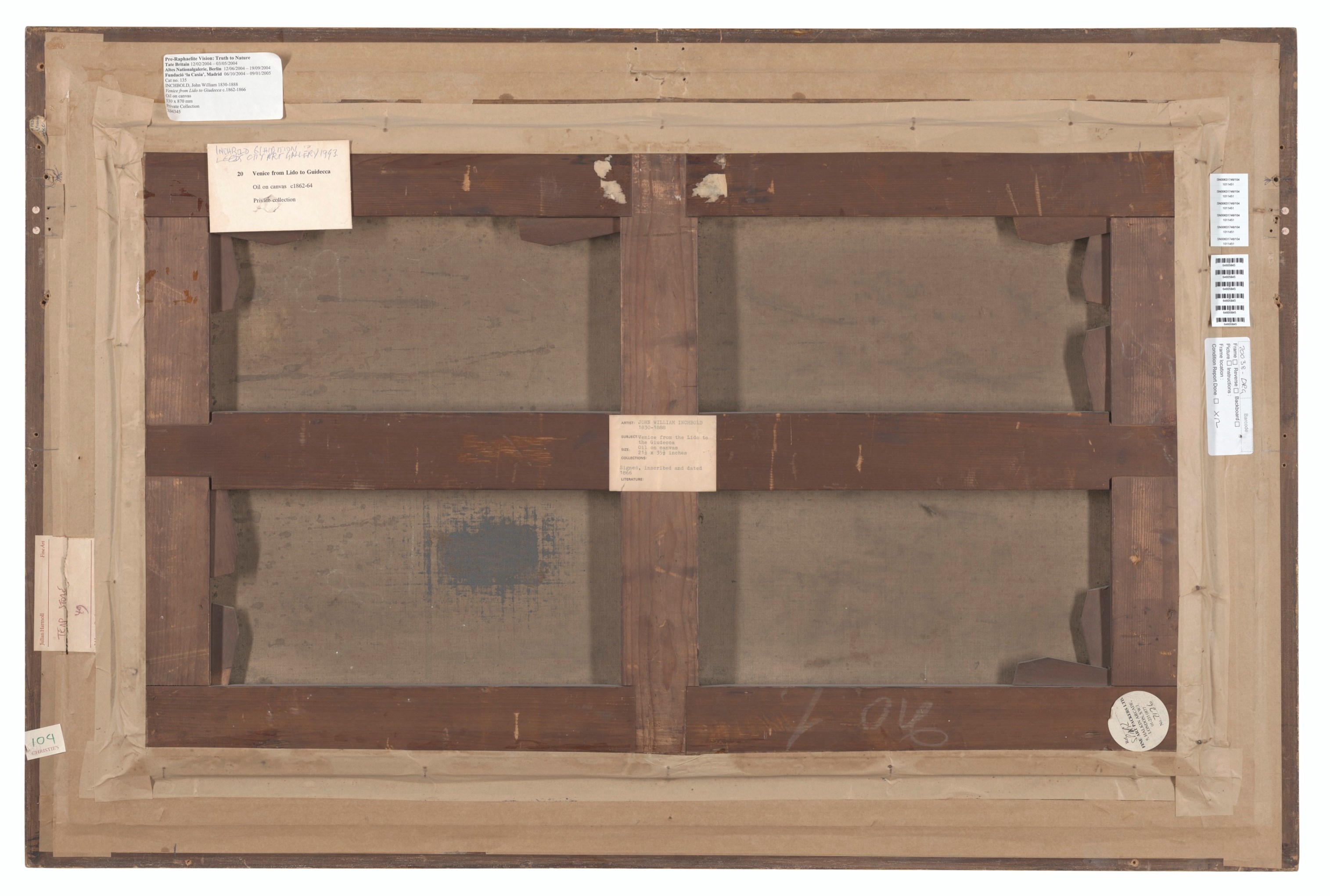 John William Inchbold | Venice from the Lido to Giudecca (1866) | MutualArt