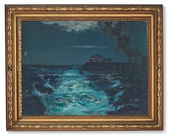 Julius Olsson | Plymouth Pier | MutualArt