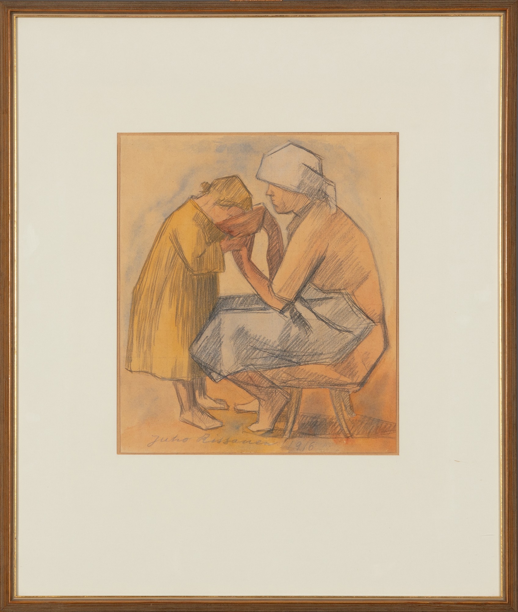 Juho Rissanen | Mother and daughter (1916) | MutualArt