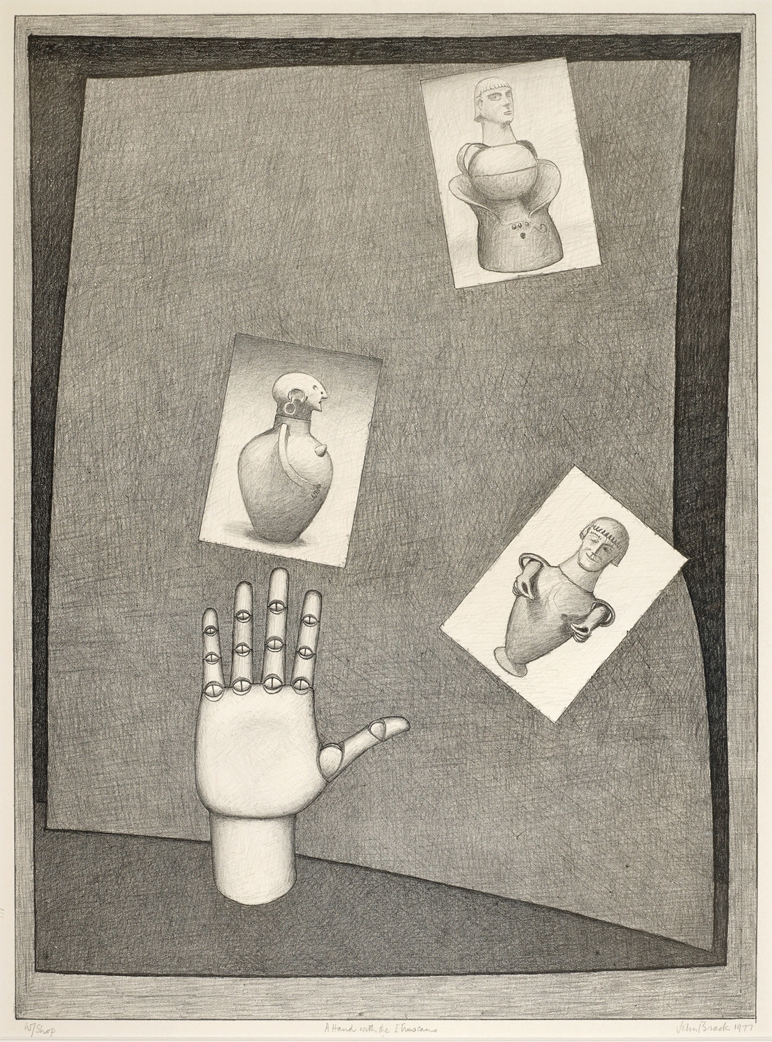 John Brack | A Hand with the Etruscans (1977) | MutualArt