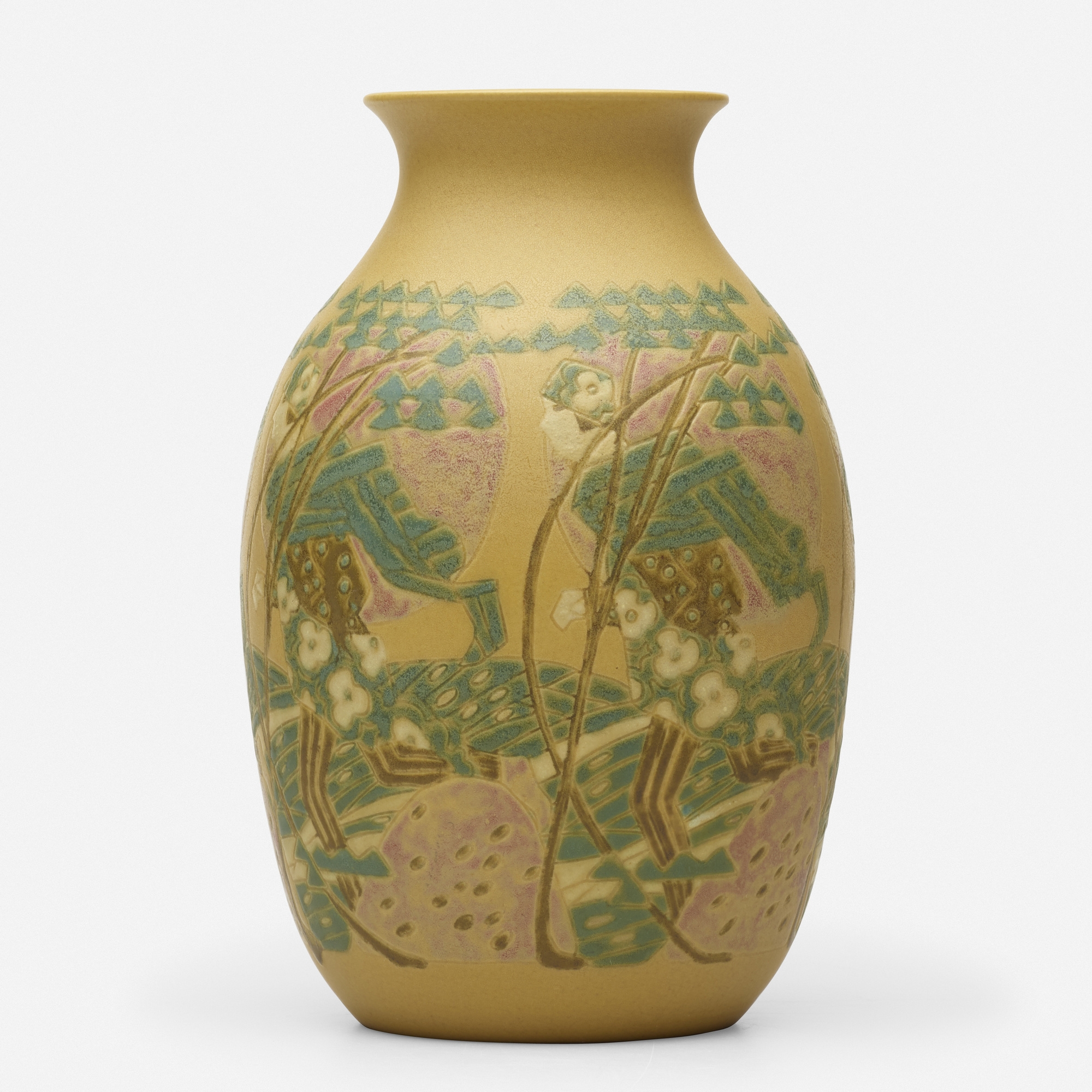 Elizabeth Overbeck | The Sower vase (Circa 1920) | MutualArt