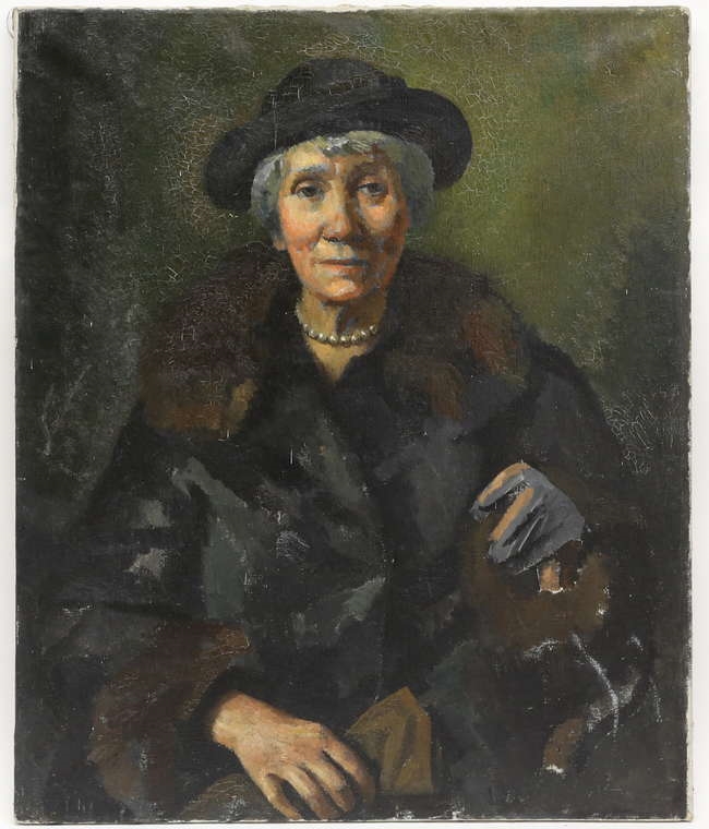 Lionel Ellis | Portrait of a Woman in Black | MutualArt